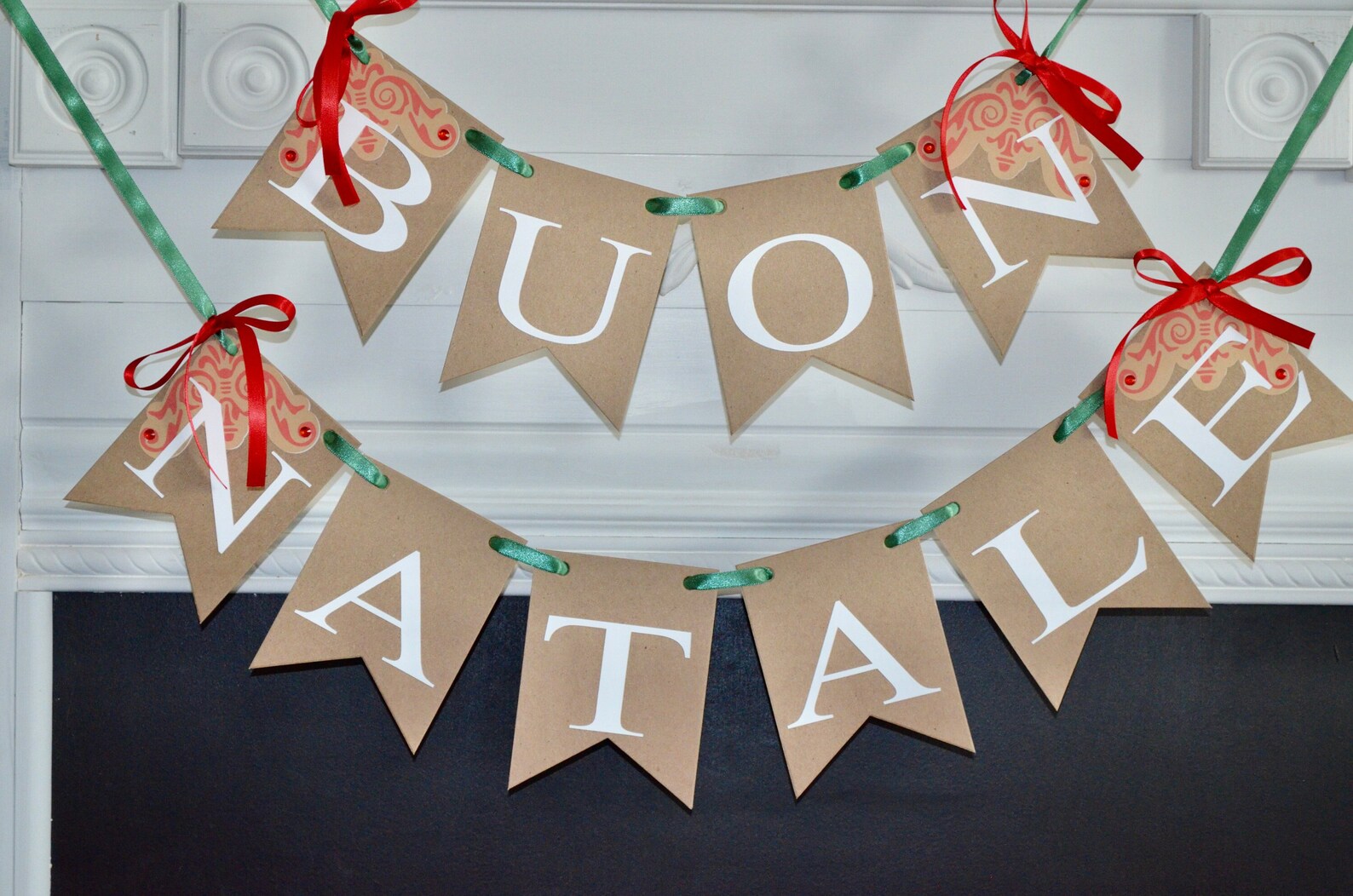 Buon Natale Banner Italian Christmas Banner Vintage Italian - Etsy
