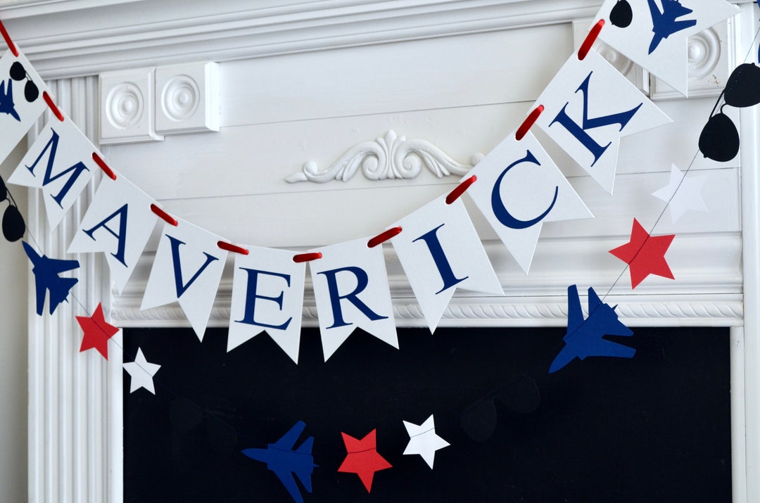 Military Jet 1st Birthday Decorations, Custom Jet Baby Shower Banner ...