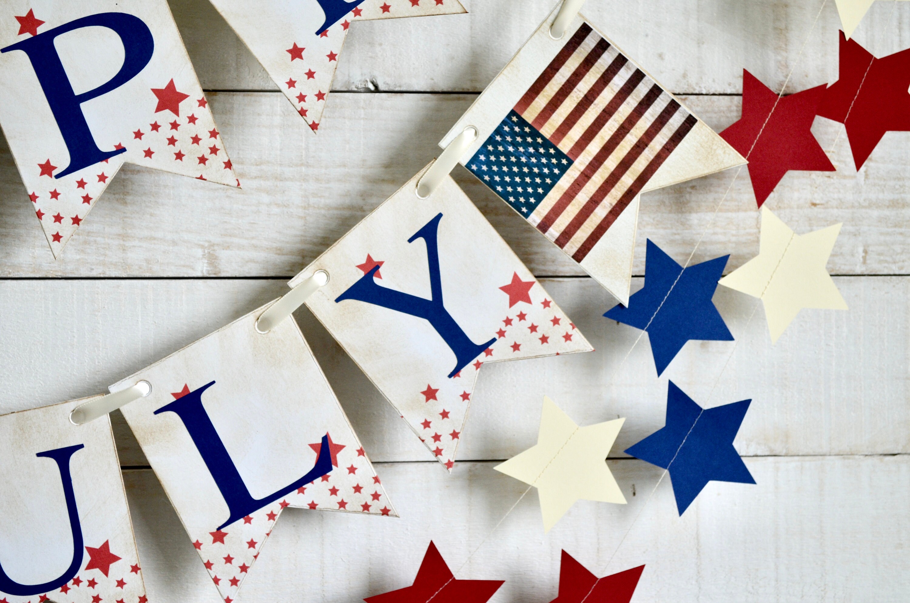 Happy 4th of July Banner 4th of July Decor Patriotic Decor | Etsy