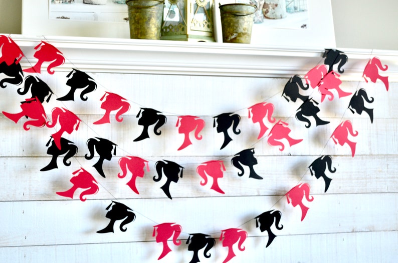 Girl Graduation Party Decoration Girl Graduation Cap Garland | Etsy