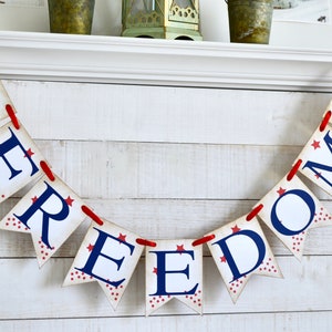 4th of July Banner, Freedom Banner, Fourth of July Decorations, Freedom ...