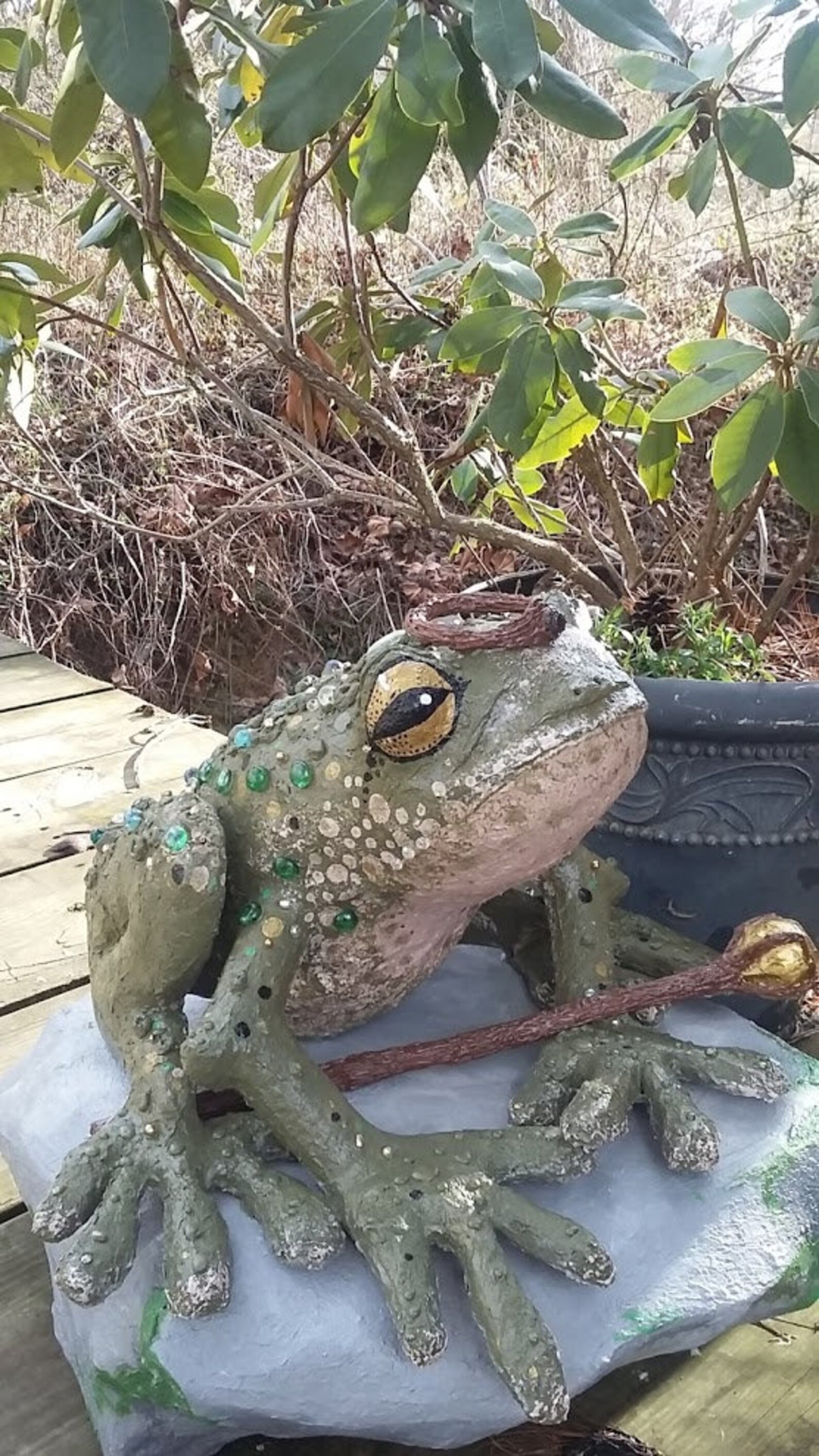 Frog Sculpture Paper Mache Frog Fantasy Frog Art Storybook - Etsy