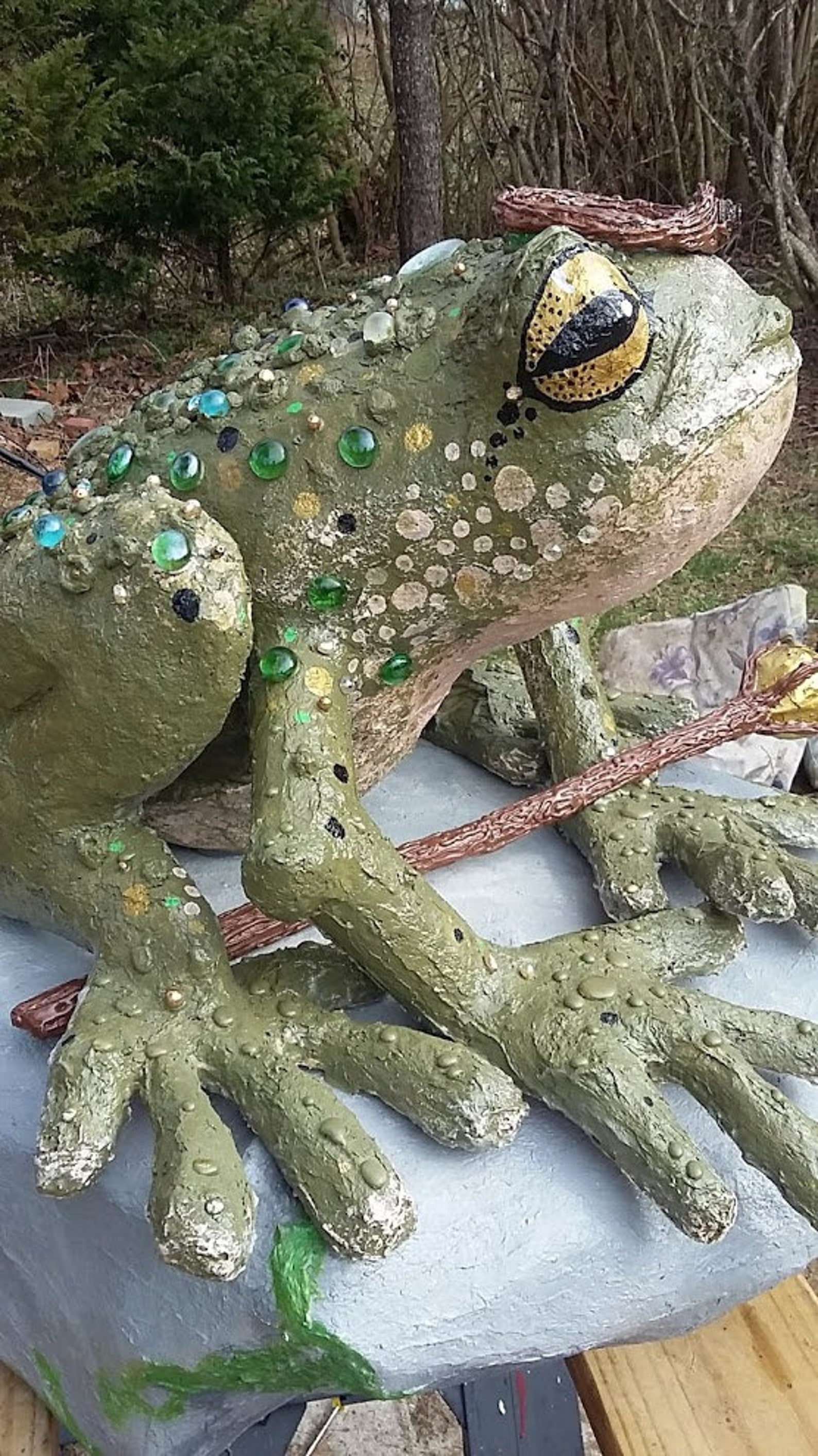 Frog Sculpture Paper Mache Frog Fantasy Frog Art Storybook - Etsy