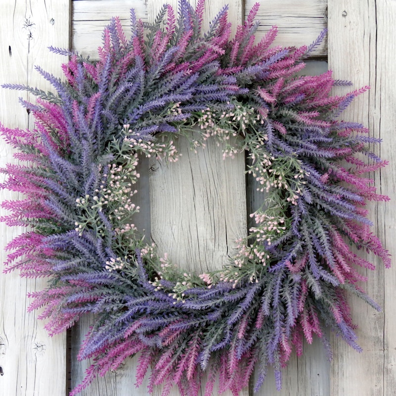 Lavender Wreath - Etsy