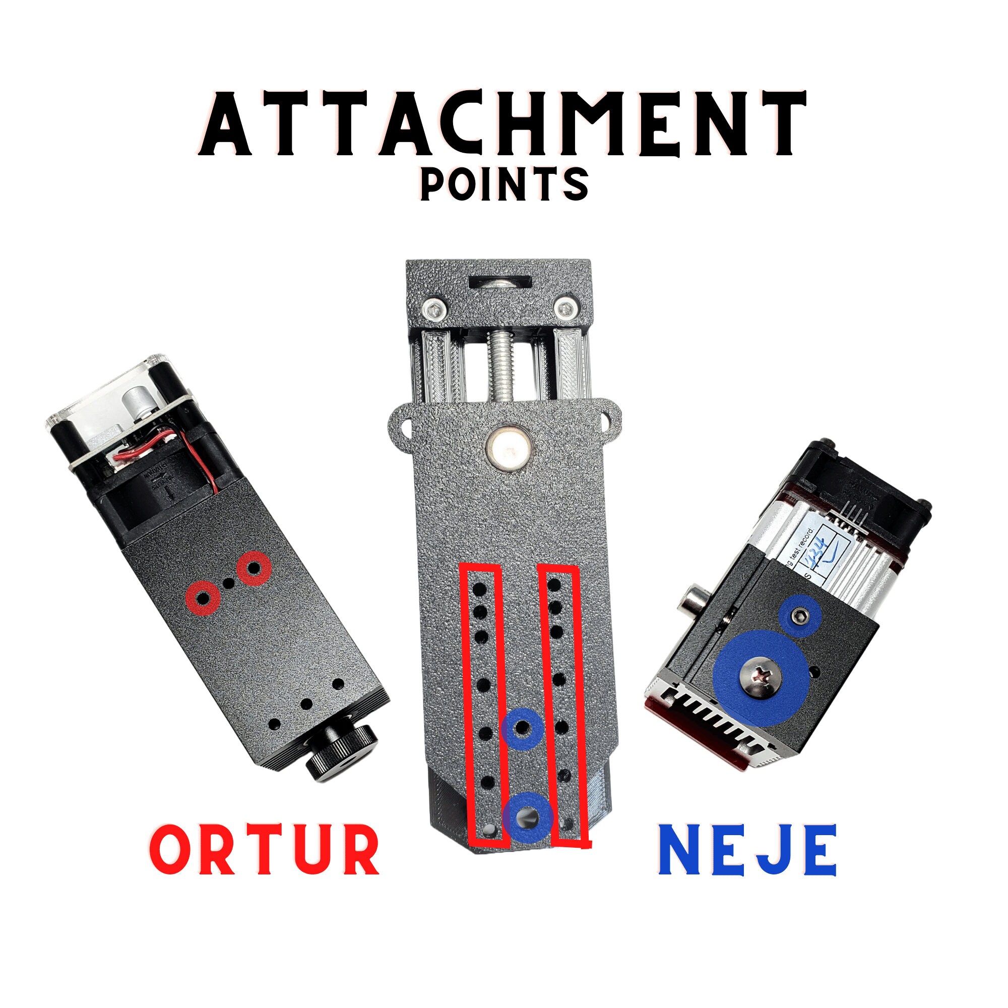 Neje Z Axis Adjuster Upgrade Kit for Ortur Laser Master 2 or Pro Frame ...