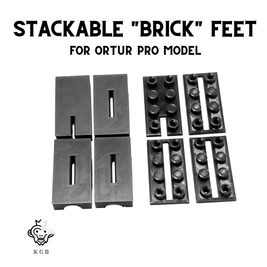 Ortur PRO MODEL Stackable Brick Feet | Retainer Feet Compatible With ...