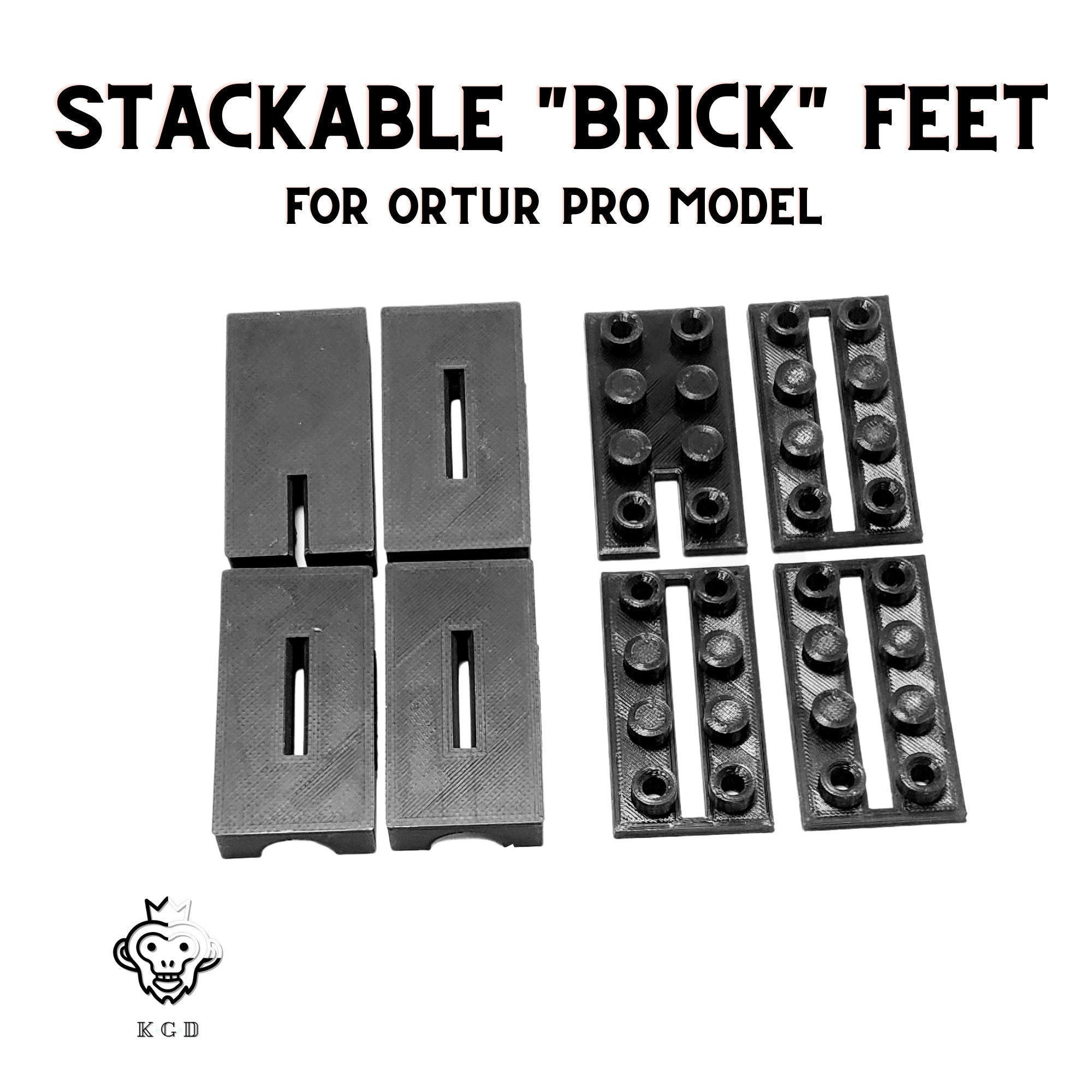 Ortur PRO MODEL Stackable Brick Feet | Retainer Feet Compatible With ...