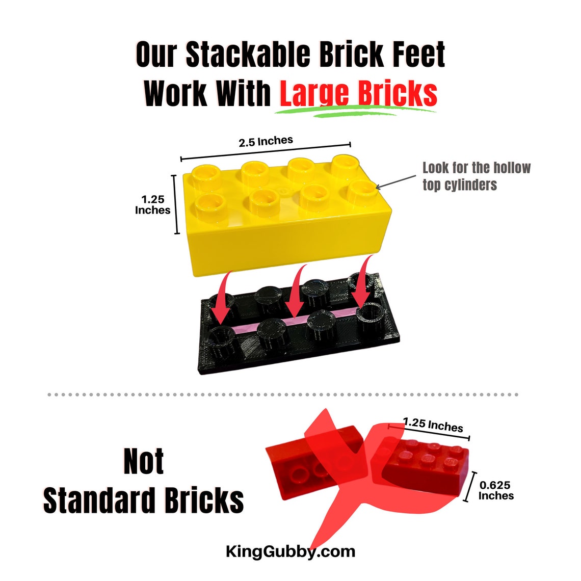 Ortur PRO MODEL Stackable Brick Feet | Retainer Feet Compatible With ...