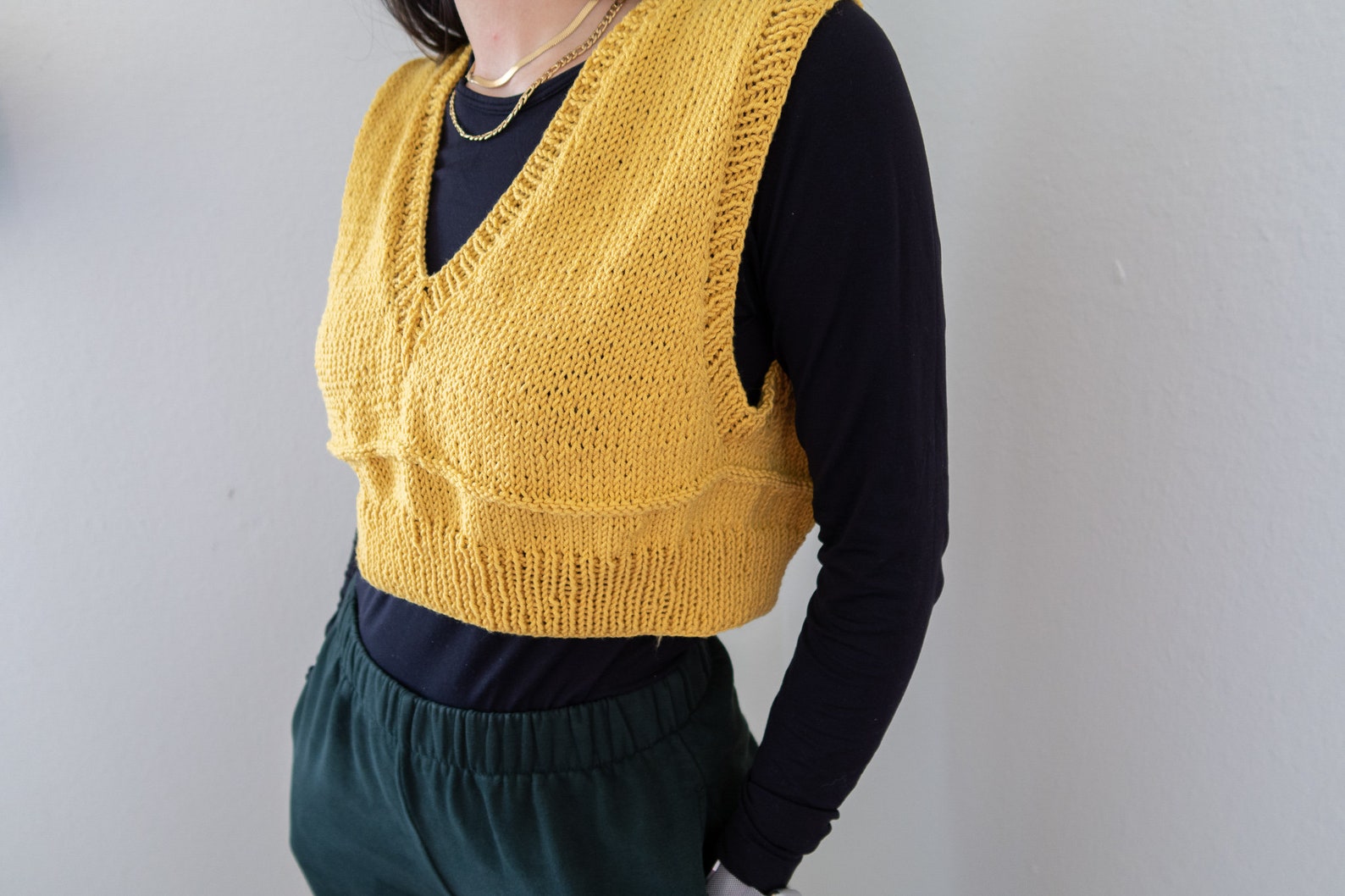 KNITTING PATTERN (eng/espanol) - Mustard Vest - Etsy