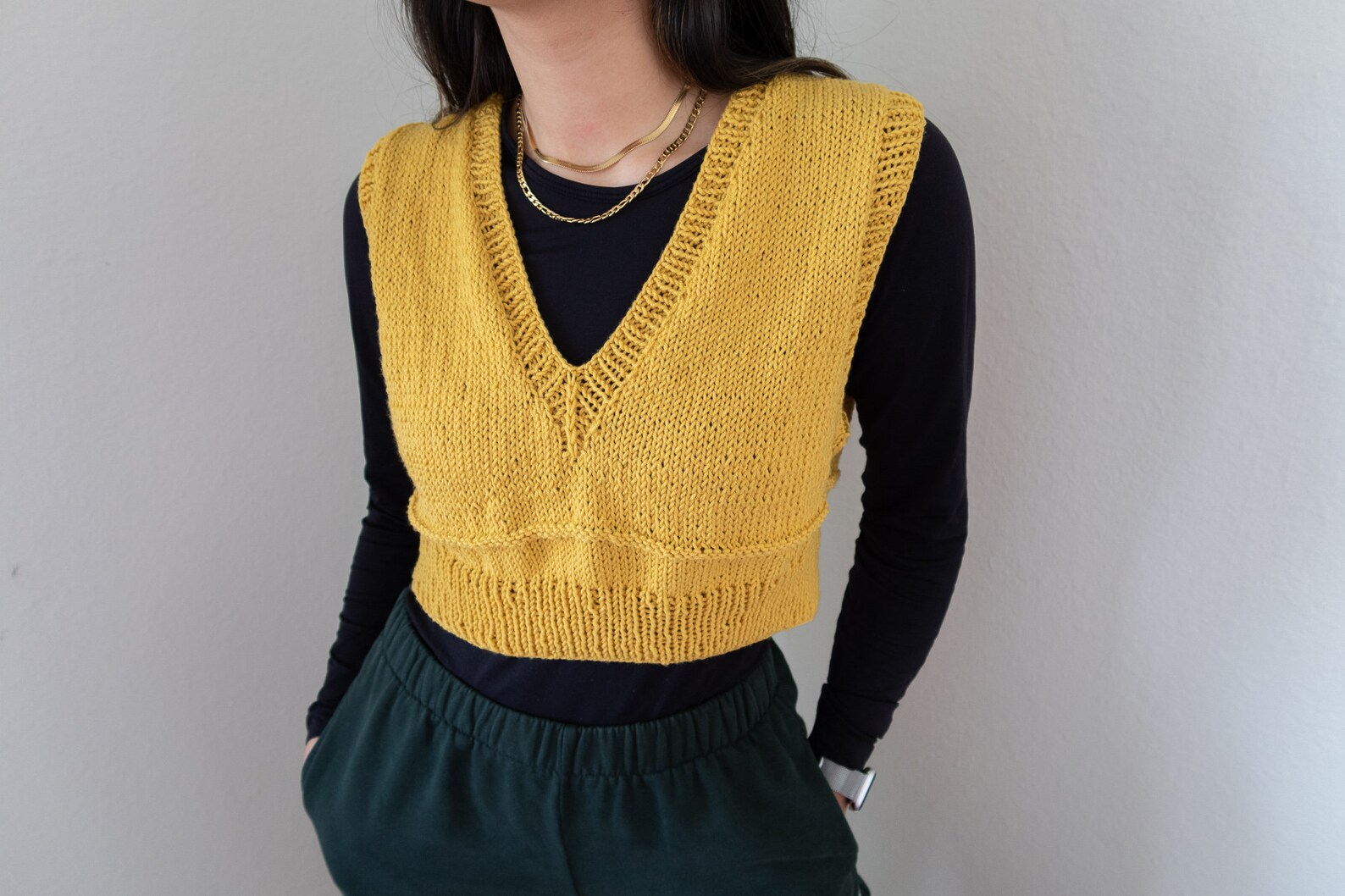 KNITTING PATTERN (eng/espanol) - Mustard Vest - Etsy