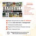 Baseball Word Photo Collage Print, Thank You Sports Gift, Senior Night ...