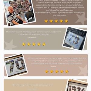 1965 Birthday Photo Collage, Personalized Custom Photo Number Collage ...