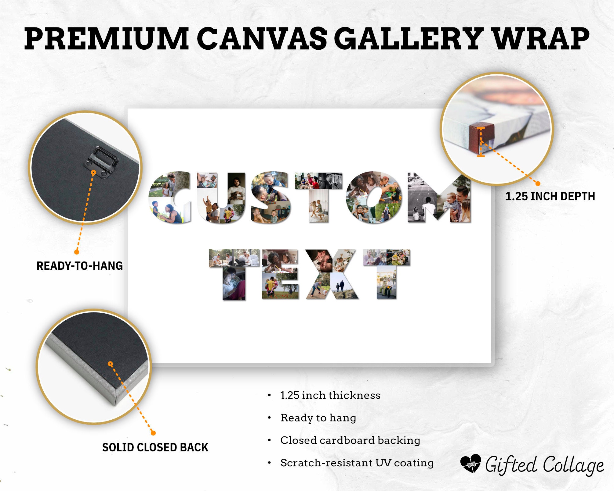 Word Photo Collage Gift Custom WORD Photo Collage Photo - Etsy