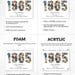 1965 Birthday Collage, Unique Custom Number Collage Gift, 60th Birthday ...