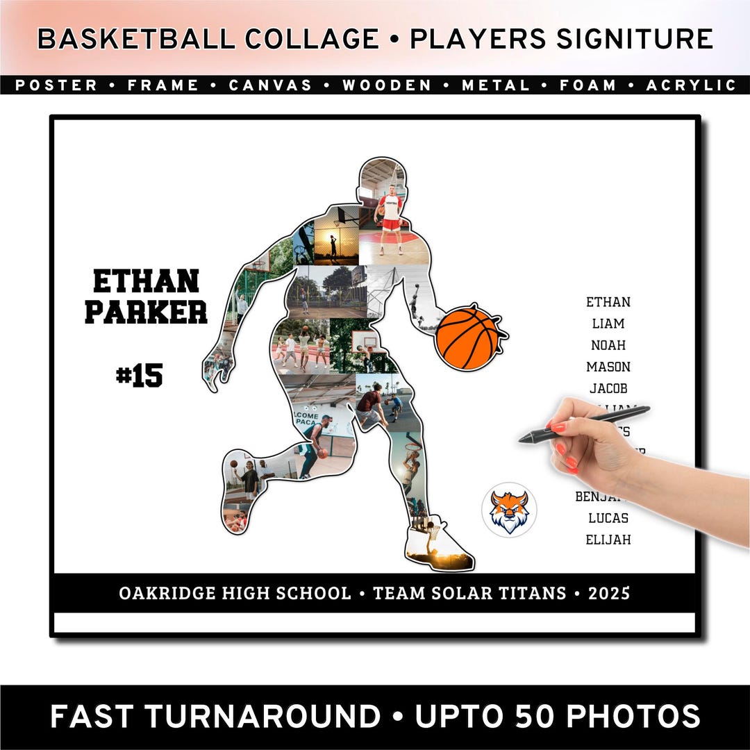 Basketball Players Signature, Team Signboard, End of Season Gift ...