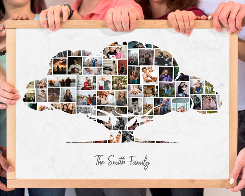 Family Tree With Photos Custom Family Tree Printable Family - Etsy