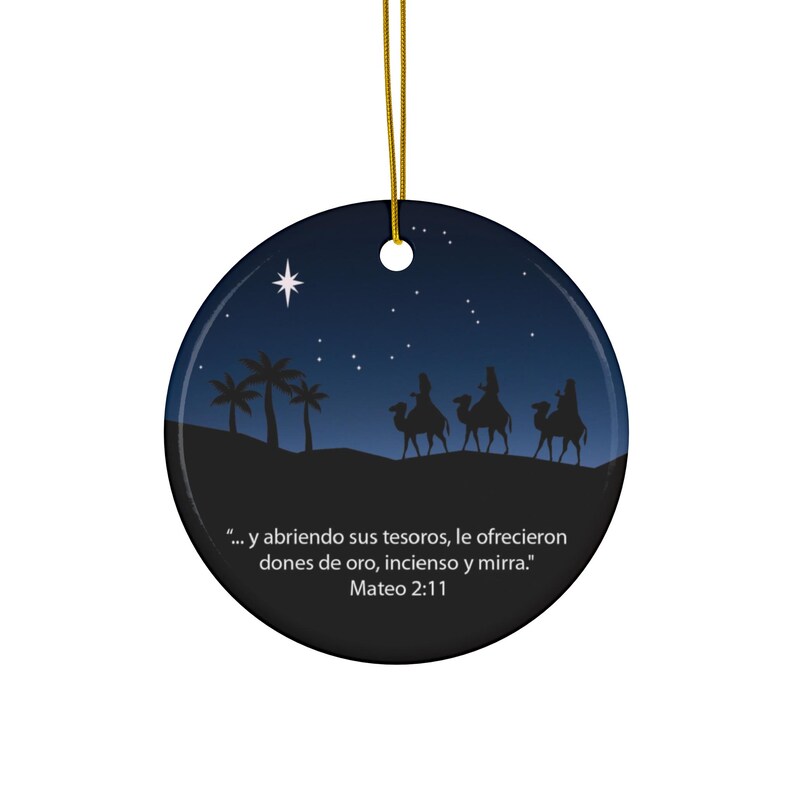 Three Kings Ceramic Ornament - Etsy