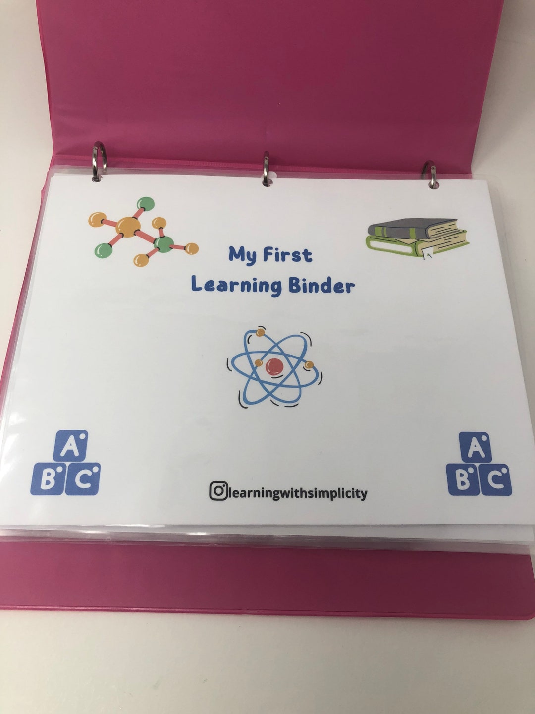 Personalized Preschool Educational Busy Book Binder Colors, Shapes ...