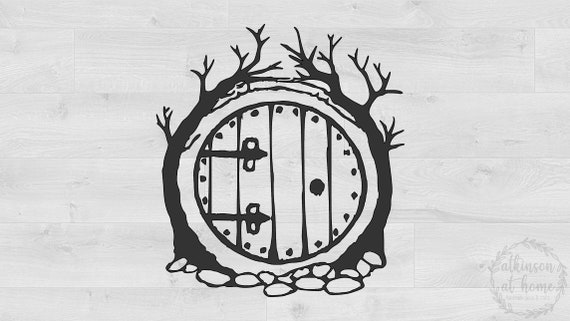 Lord of the Rings/hobbit Hobbit Door Decal | Etsy