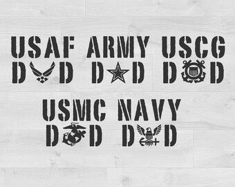 Military Dad Decal | Etsy