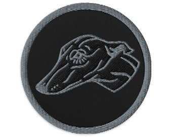 Embroidered Greyhound Patch - Etsy