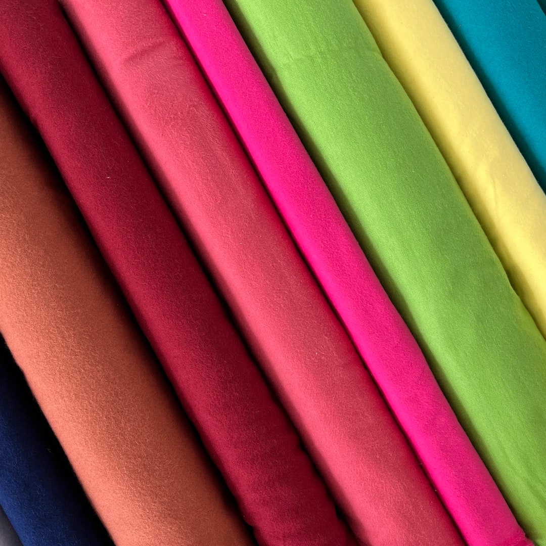 Flannel Solids Remnants | Ultra Soft Vibrant Colors | 43-44” Wide - Etsy