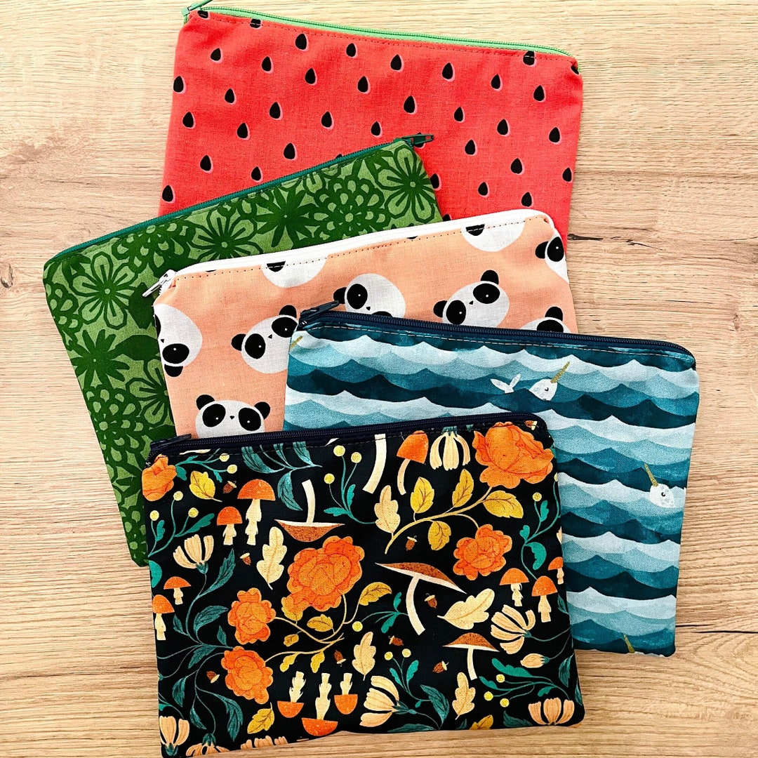 Zipper Pouches | 6”x8” | Storage, Gifting, Purse, Kids, Cash, Etc ...