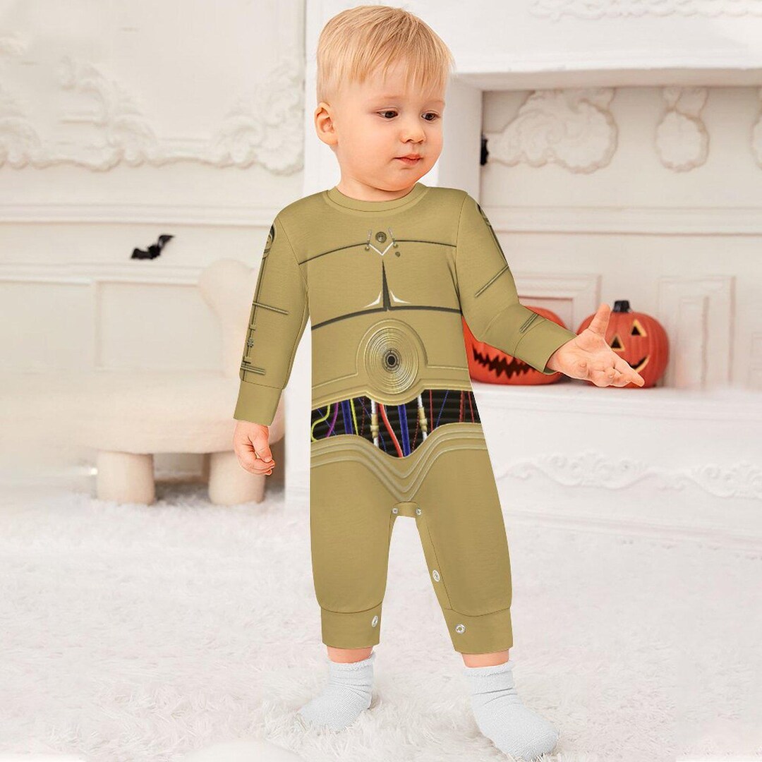 Gold Star Robot War Baby Creeper Romper:cosplay, Long/short Sleeve - Etsy