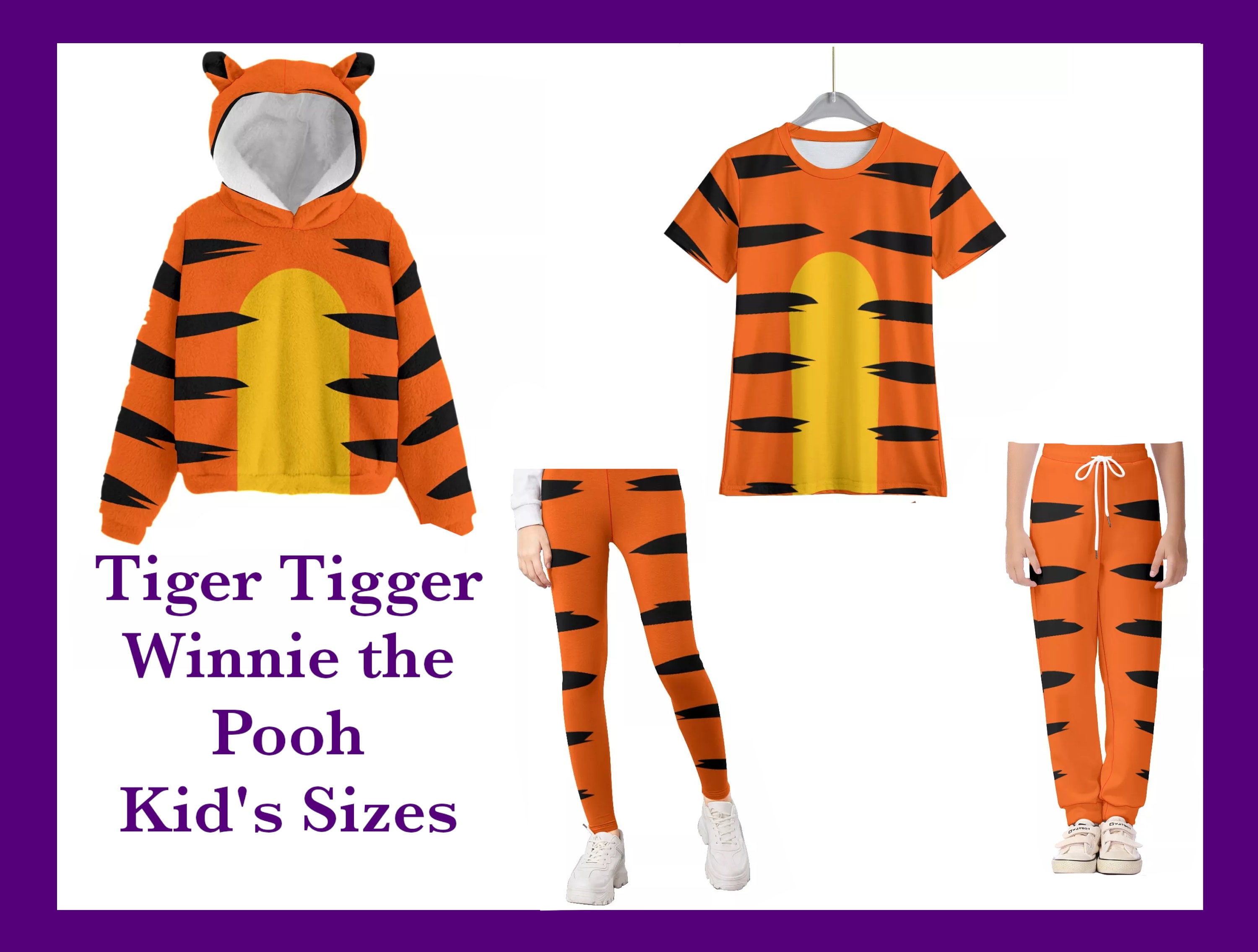 Tigger Inspired Kid's Clothing, Cosplay, Halloween, Gift for Kids ...