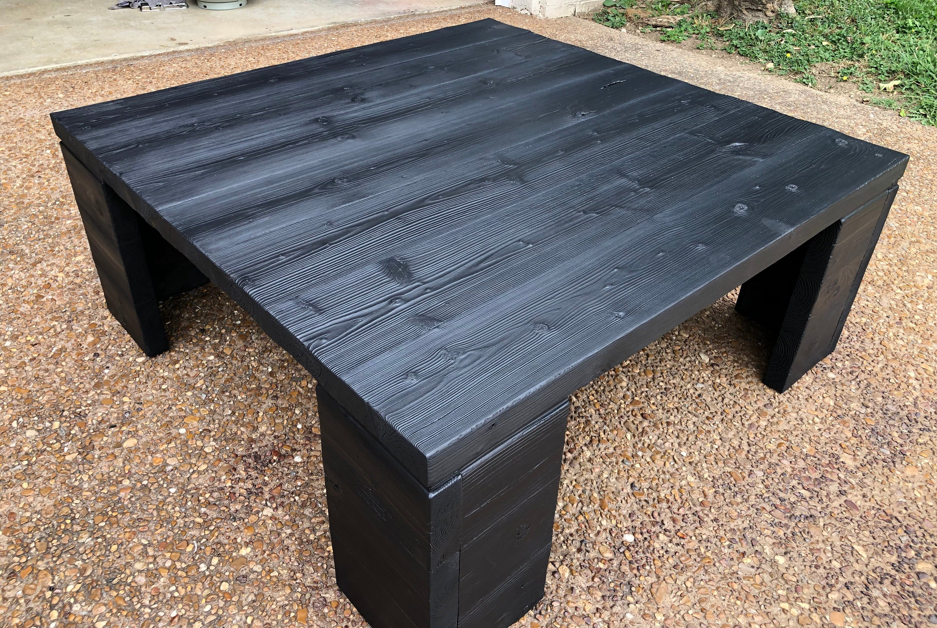 Black Outdoor Coffee Table - Etsy