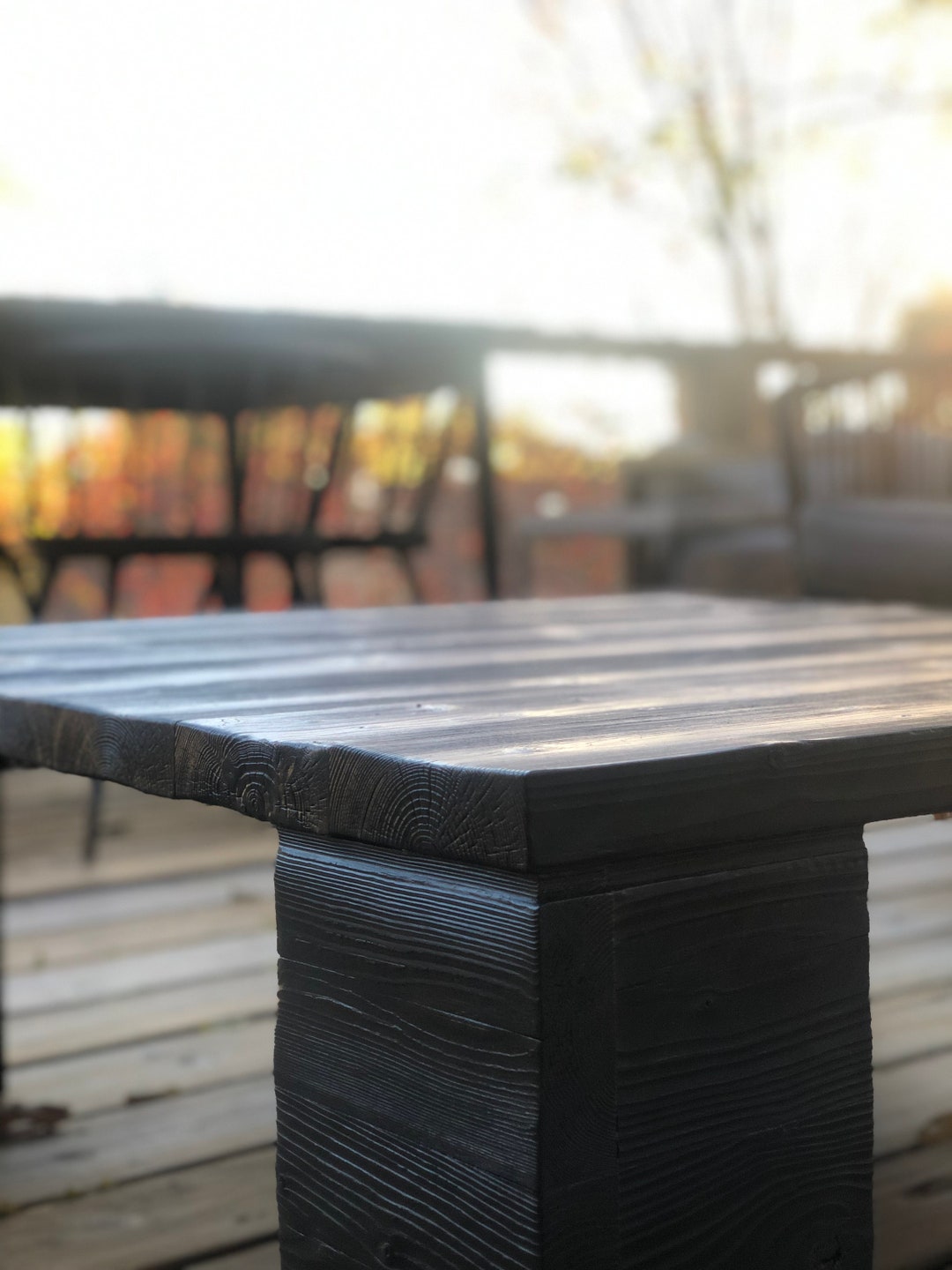 Black Outdoor Coffee Table - Etsy