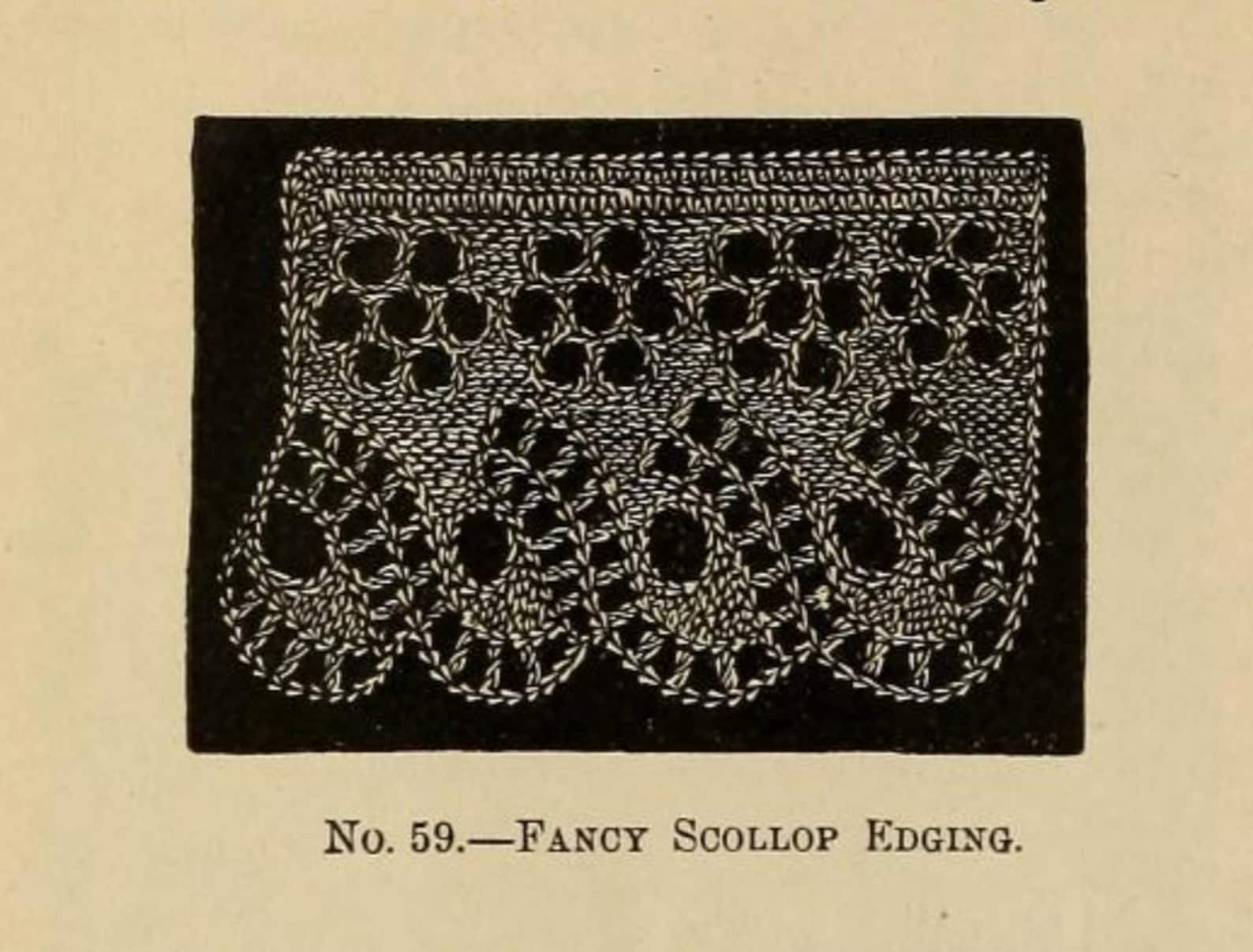 Victorian Knitting Pattern 4 Lace Edgings and Insertions | Etsy