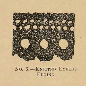 Victorian Knitting Pattern, 4 Lace Edgings and Insertions - Etsy