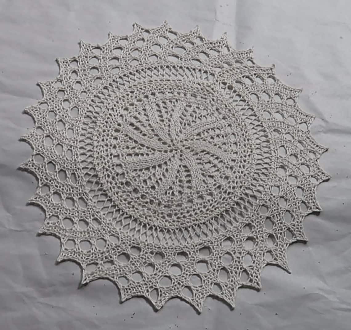 Victorian Doily, 1845 Antique Doily Knitting Pattern - Etsy