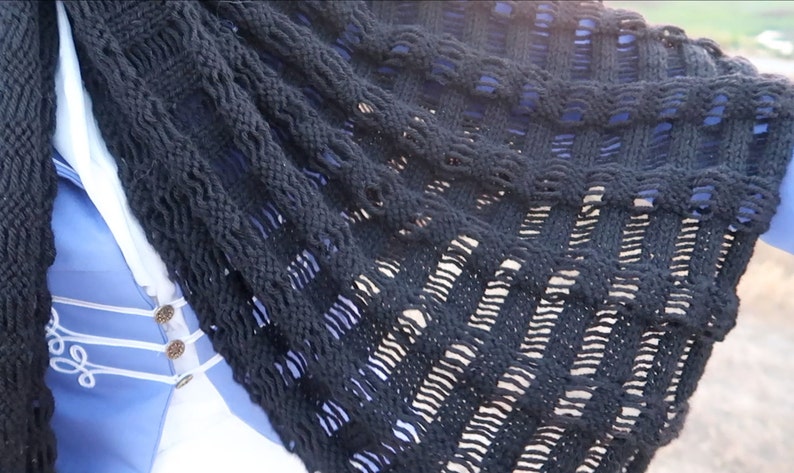 Victorian Knitted Shoulder Cape Pattern | Etsy