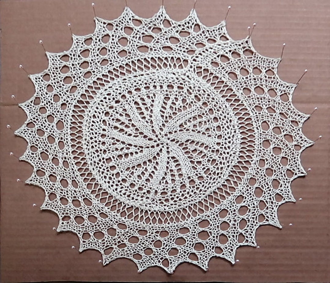 Victorian Doily, 1845 Antique Doily Knitting Pattern - Etsy