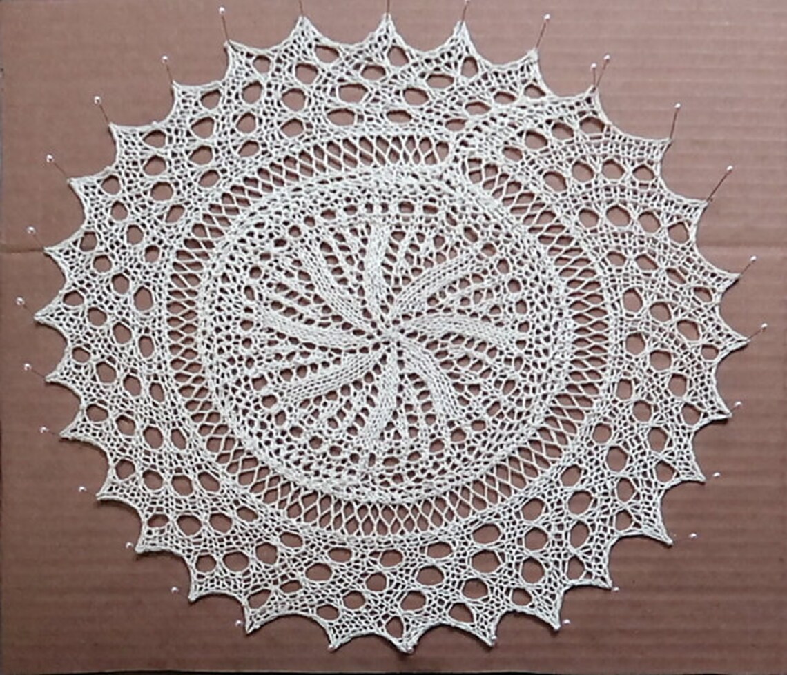 Victorian Doily, 1845 Antique Doily Knitting Pattern - Etsy