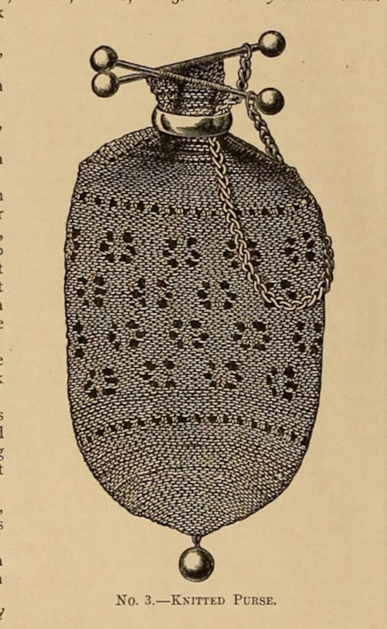 Victorian Miser's Purse 1890s Antique Knitting Purse - Etsy