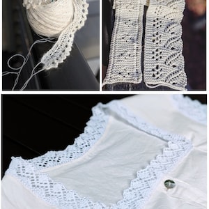 Victorian Knitting Pattern, 4 Lace Edgings and Insertions - Etsy