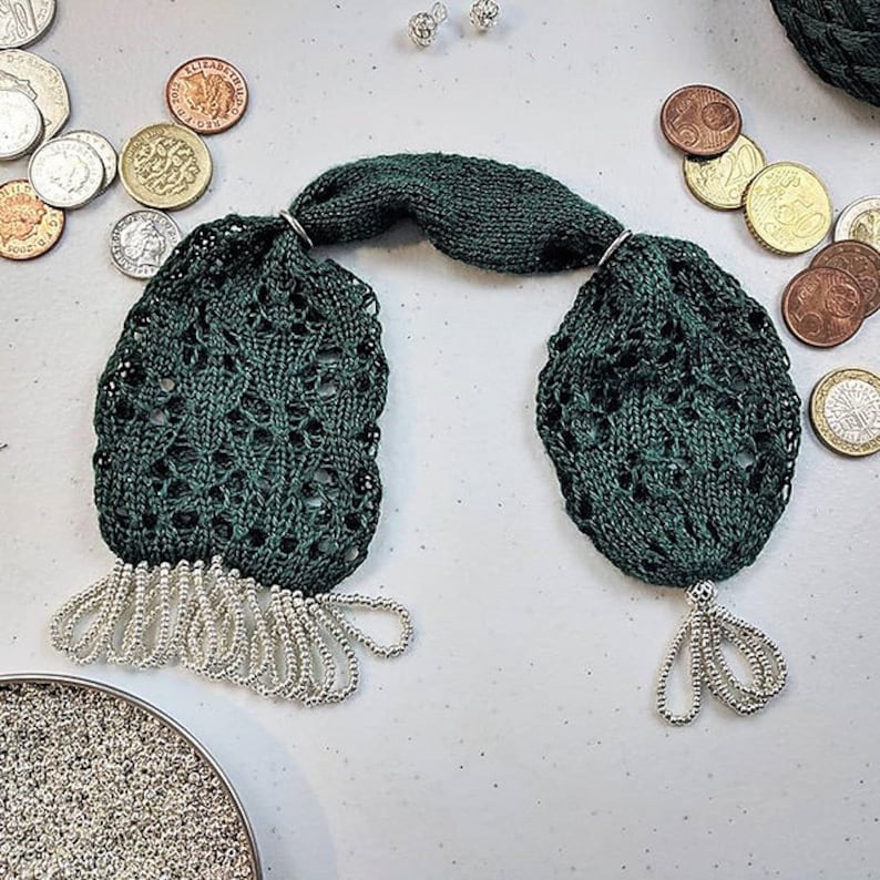 Victorian Miser's Purse 1890s Antique Knitting Purse - Etsy