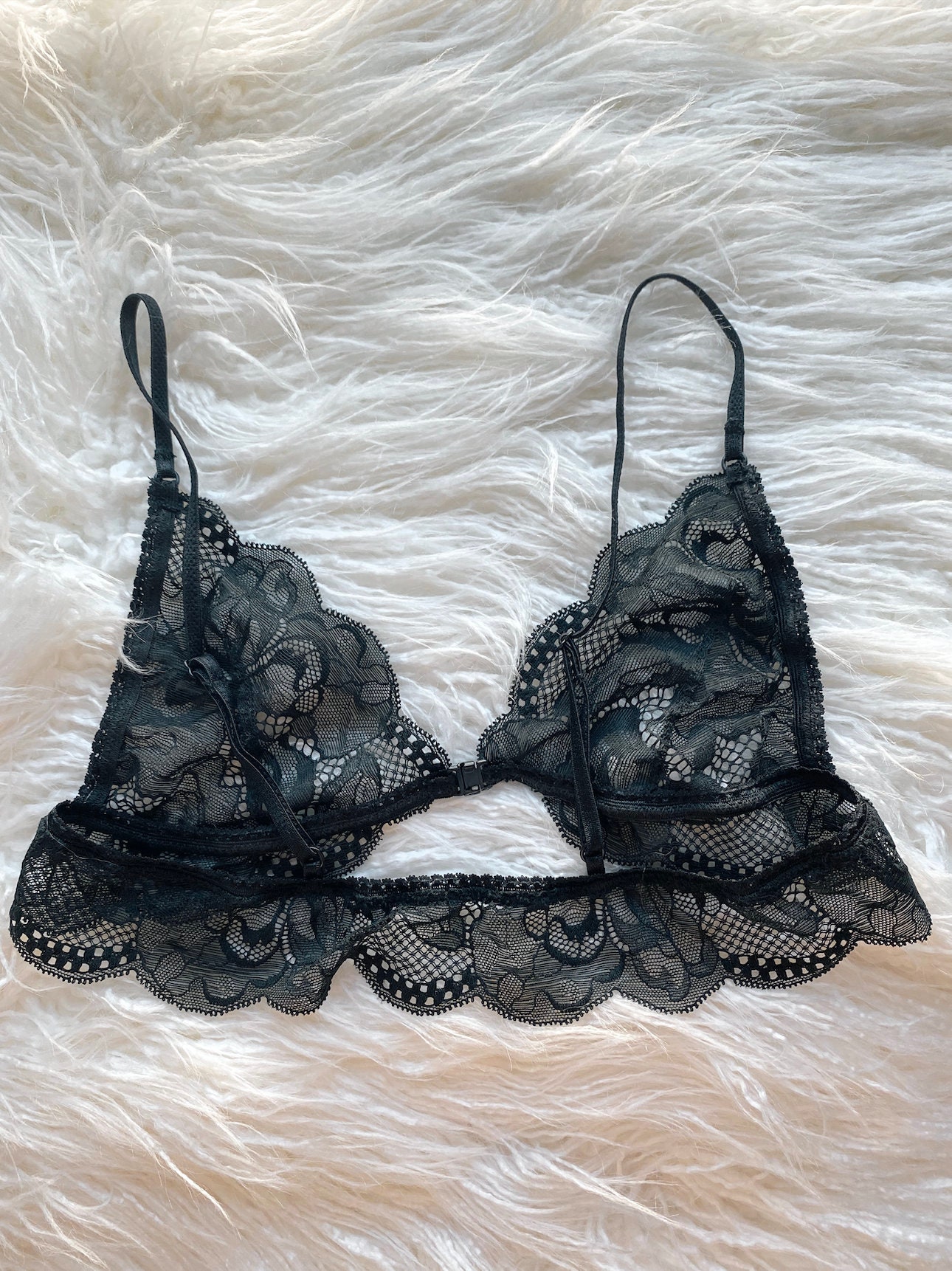 Black Lace Bralette Sexy Black Lingerie Lace Lingerie Adjustable Straps Black Lace Bralette ...