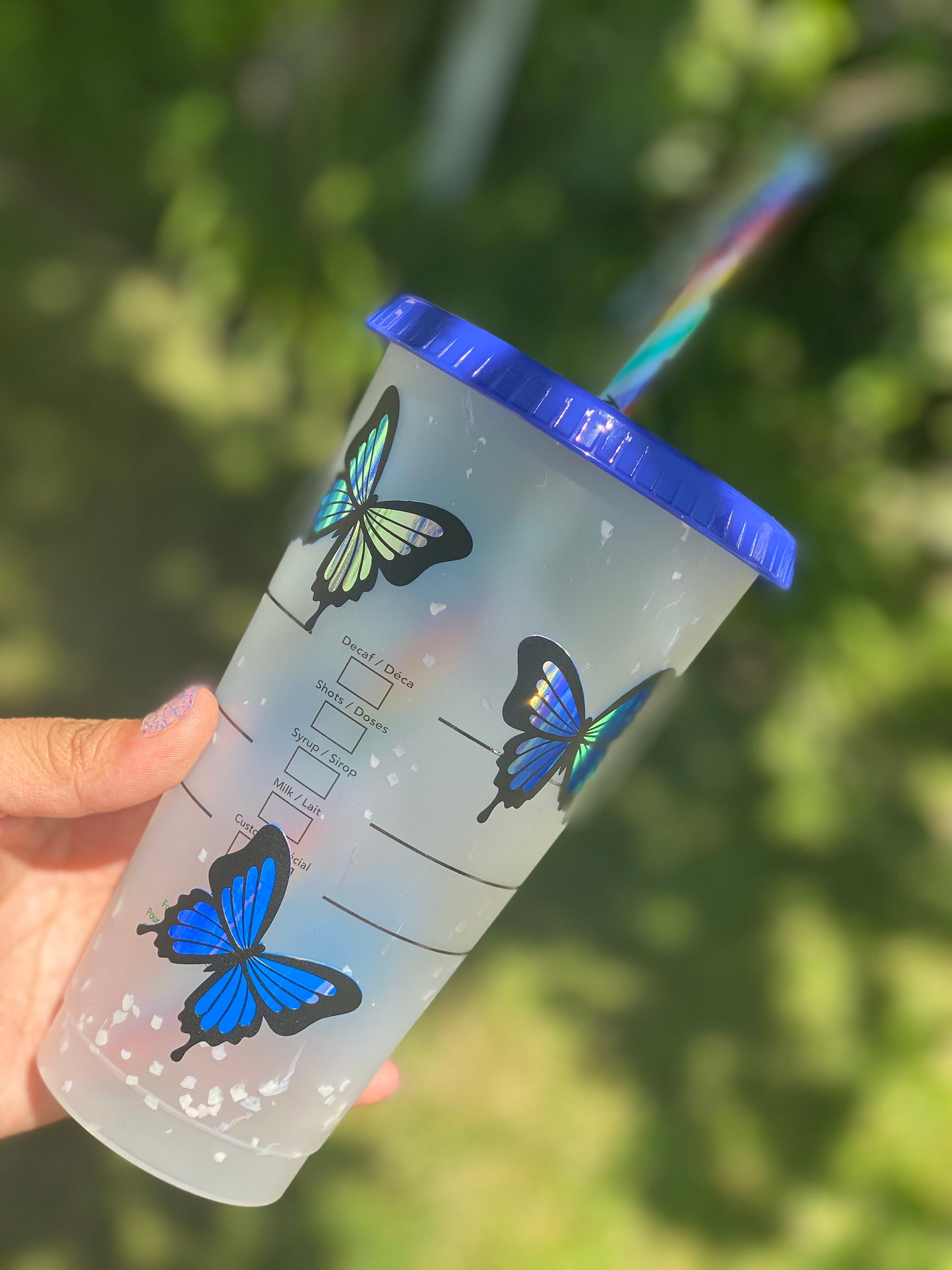 Butterfly Starbucks Cold Cup Personalized Gift Starbucks | Etsy