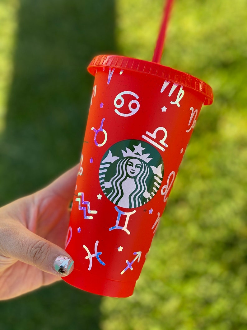 Zodiac Signs Starbucks Cup | Zodiac Custom Cup | Venti Starbucks Cold ...