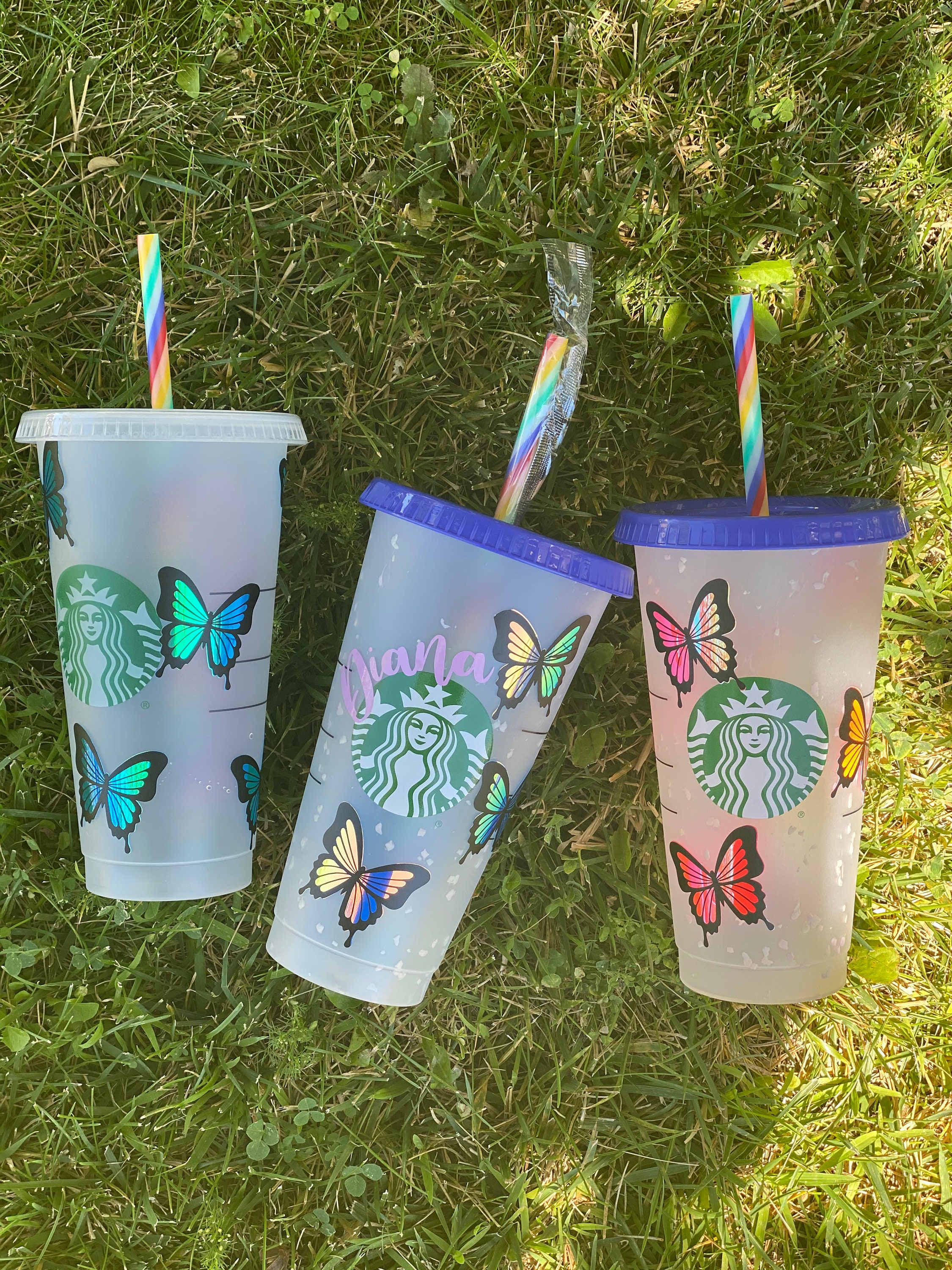 Butterfly Starbucks Cold Cup | Personalized Gift | Starbucks Reusable ...