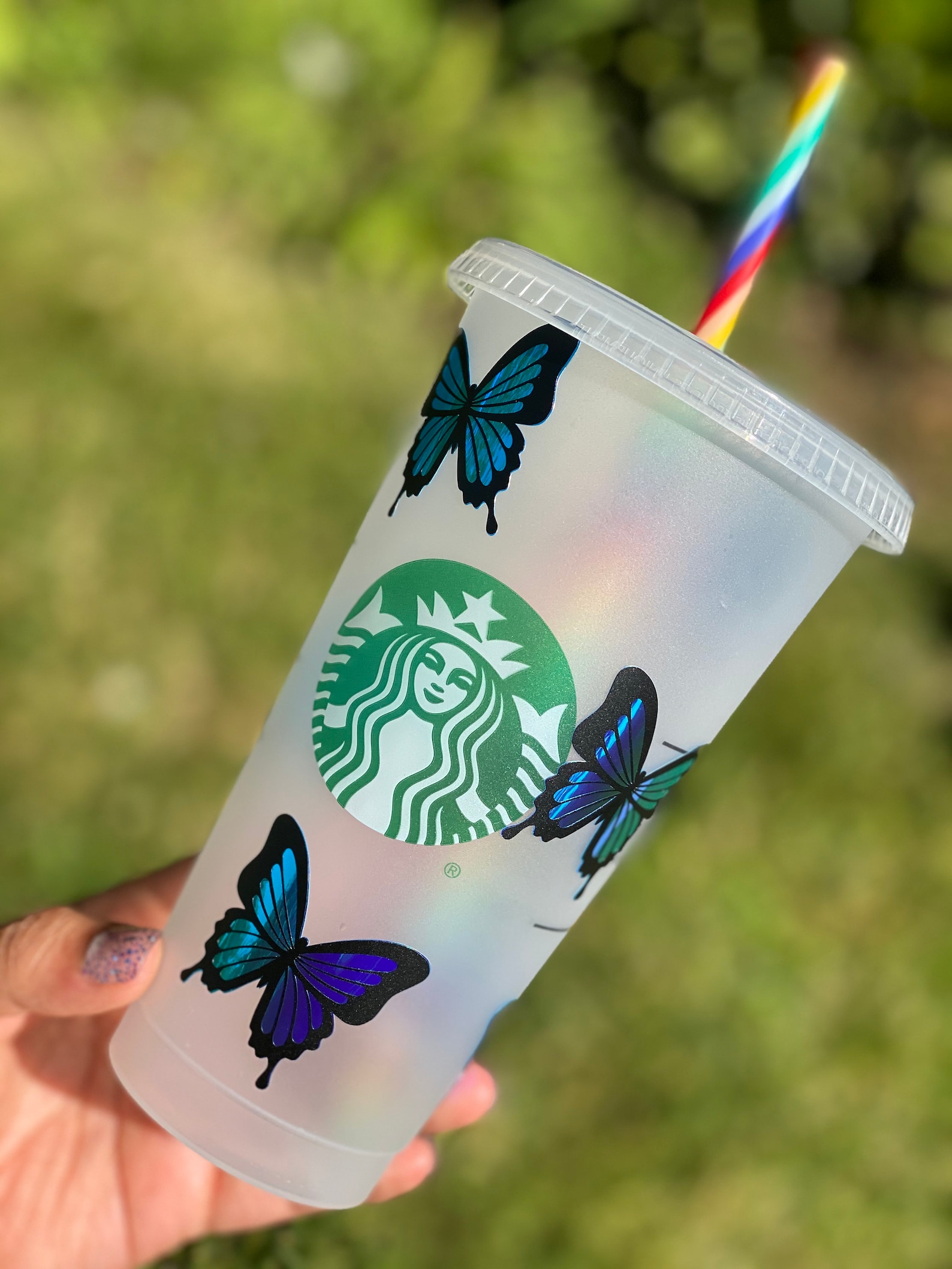 Butterfly Starbucks Cold Cup | Personalized Gift | Starbucks Reusable ...