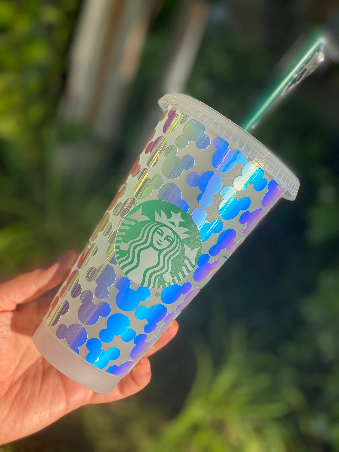 Mouse Ears Starbucks Cold Cup Personalized Cup With Name - Etsy