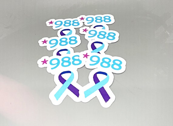 988 Suicide Prevention Stickers - Etsy