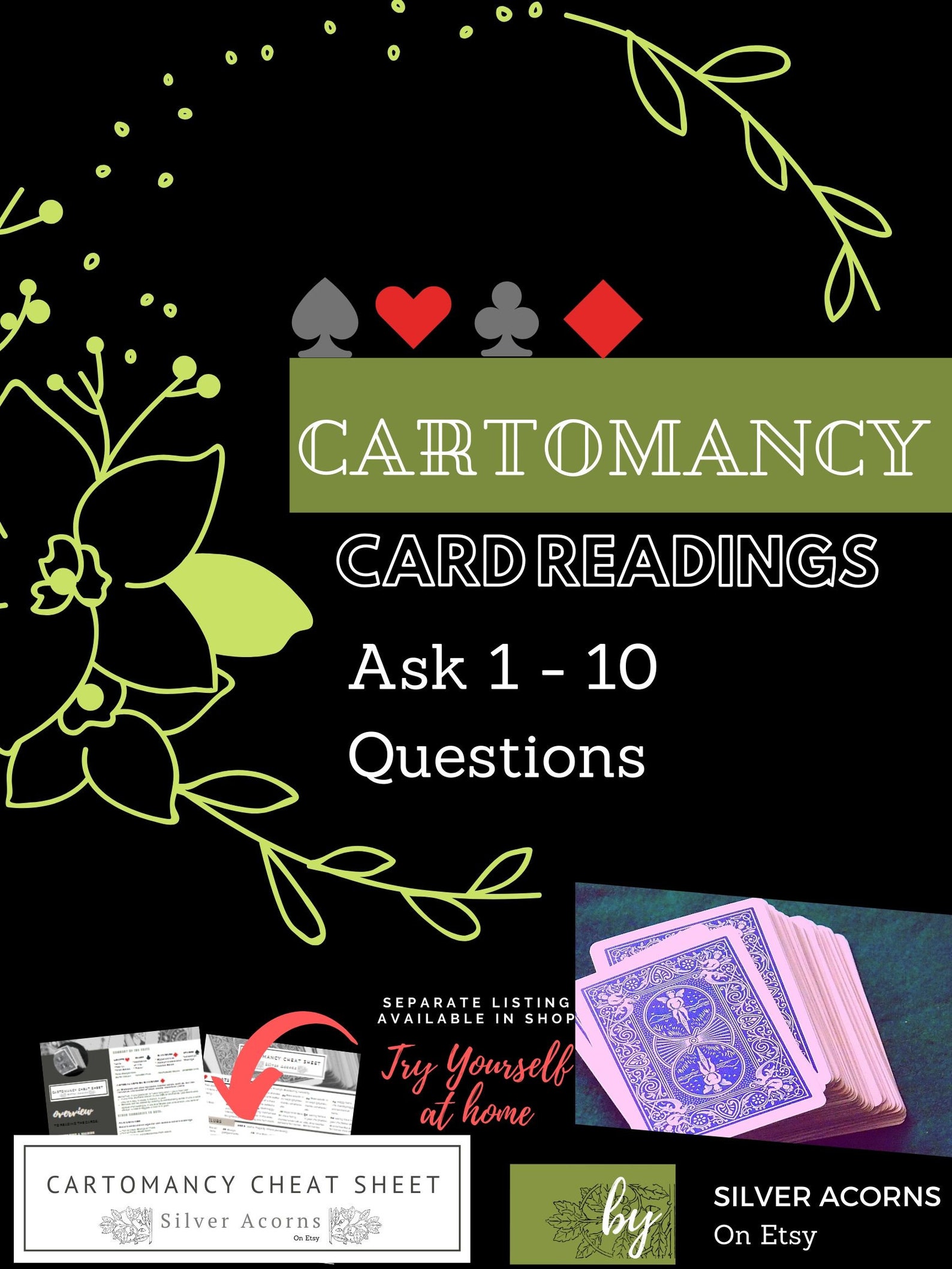 Cartomancy Card Reading - Etsy Canada