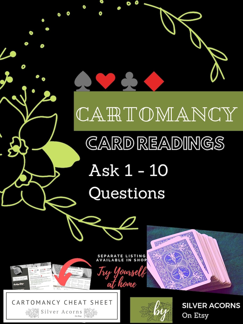 Cartomancy Card Reading - Etsy
