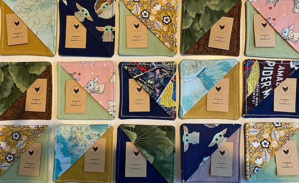 Felt Corner Bookmark With Hand Embroidered, Personalized Hand ...